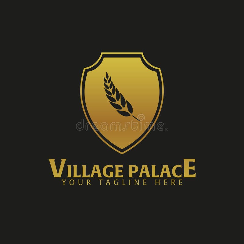 Village Palace Hotel Logo and Emblem. Vector Logo Illustration. Stock ...