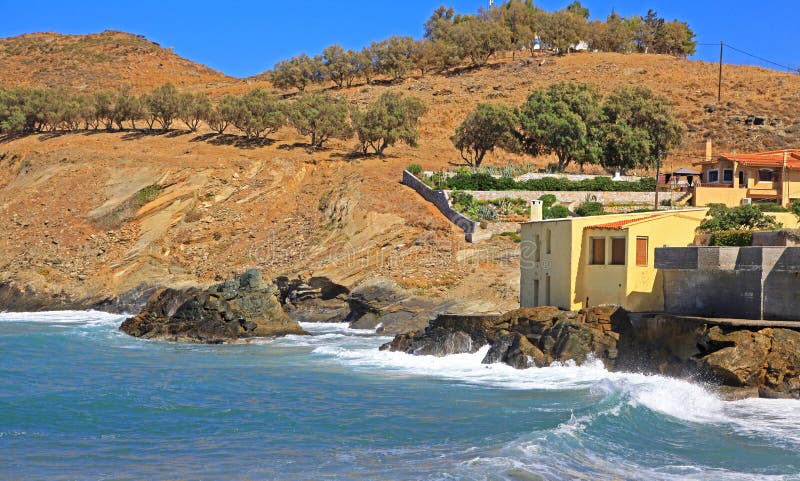 Village Panormo At Crete, Greece Stock Image - Image of vintage, crete ...