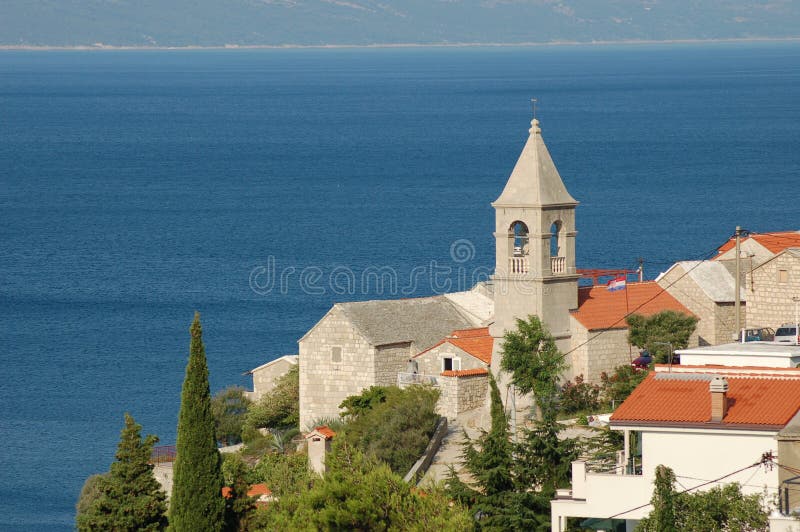 Picturesque View on Dalmatian Village Pisak in Cro Stock Photo - Image ...