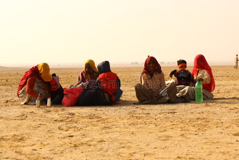 Village Poor People in Desert Editorial Photography - Image of outdoor ...