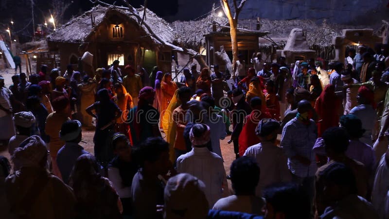 Village Poor People Silhouette Night Stock Footage - Video of festival ...