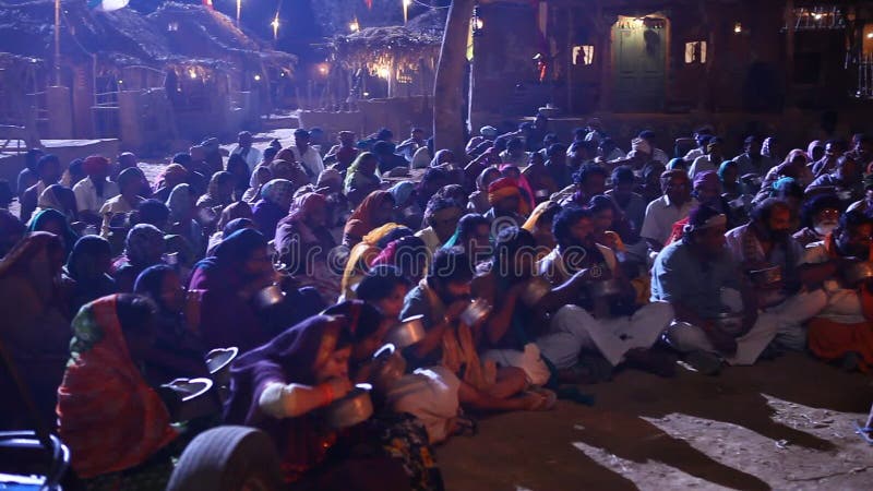 Village Poor People Silhouette Night Stock Footage - Video of fire ...