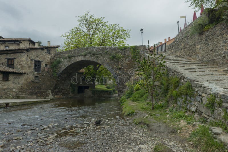 The village of potes stock image. Image of beautiful - 92339725