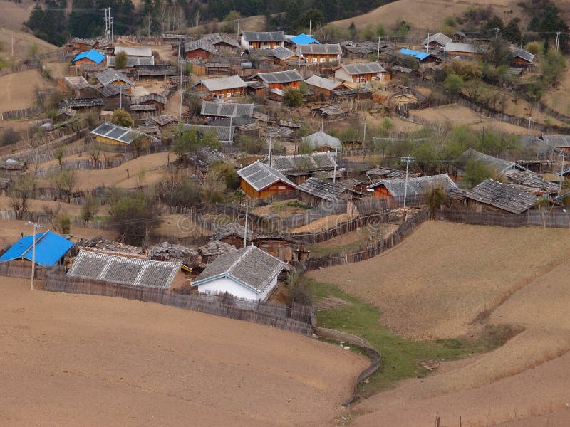 A Village at Rural Area stock photo. Image of countryside - 39003036