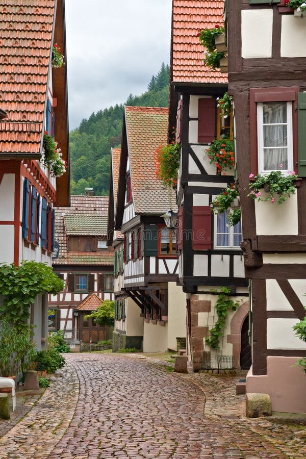 The Village of Schiltach in Germany Stock Image - Image of picturesque ...