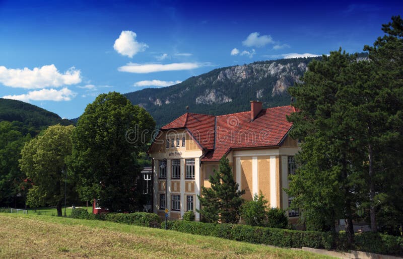 Village School in the Alps Mountains Editorial Image - Image of french ...