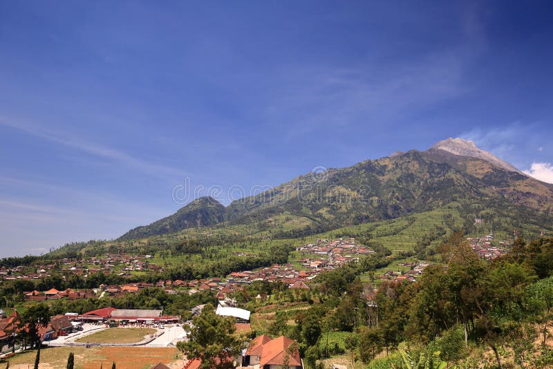 Village of Selo the Starting Point for Climbing Mt Merapi Stock Photo ...