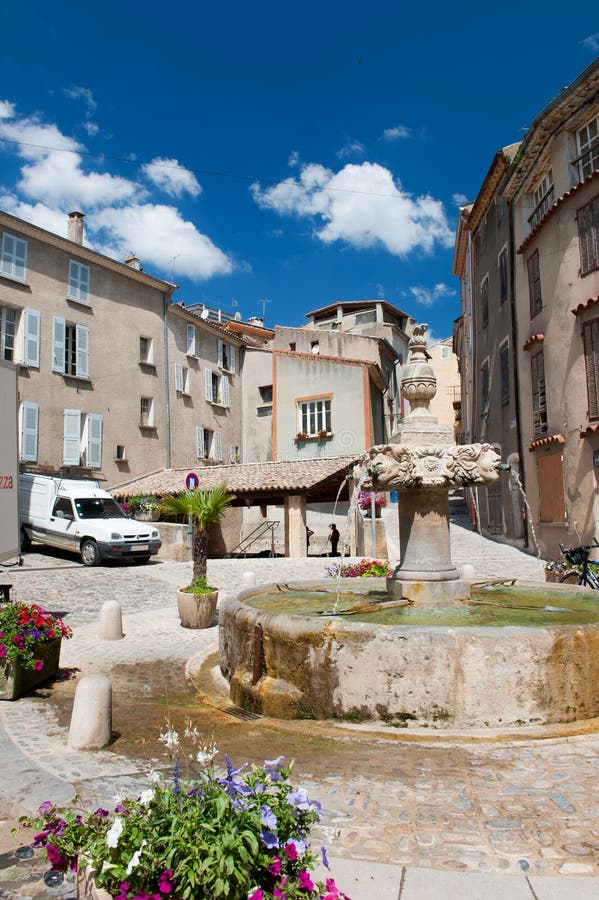 Village square in France stock photo. Image of valensole - 19536992 Village square in France stock photo. Image of valensole - 19536992