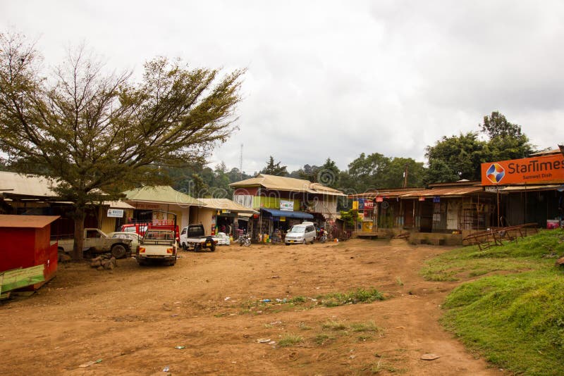 Village Square in a Typical African Village Editorial Stock Photo ...