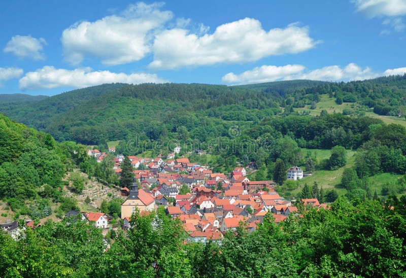 Village of Steinbach,thuringian Forest,Thuringia,Germany Stock Photo ...