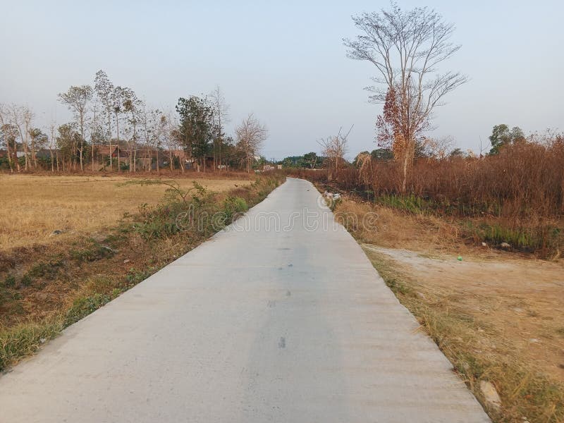 Village Street with Autentic View and Peace Fully Stock Photo - Image ...