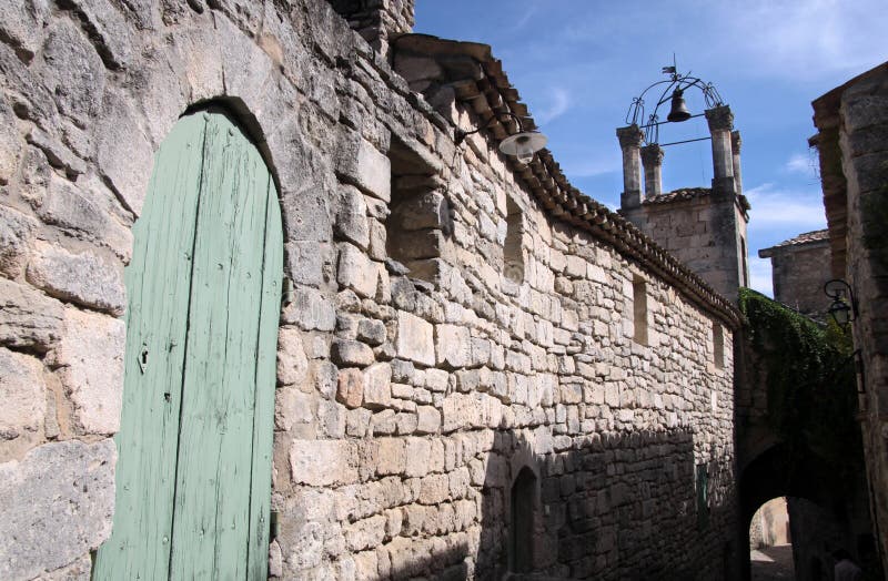 Village street in Lacoste stock photo. Image of ancient - 16767988