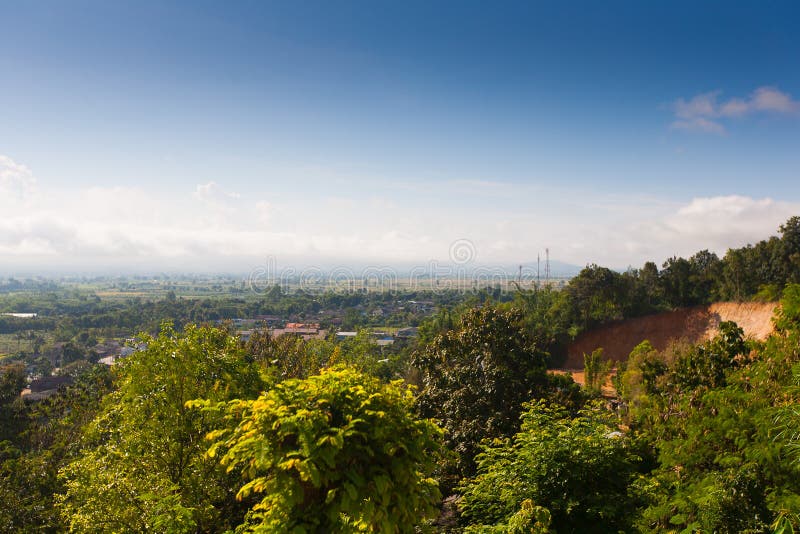 Village Thaton in the Thailand, Airview Stock Image - Image of nature ...