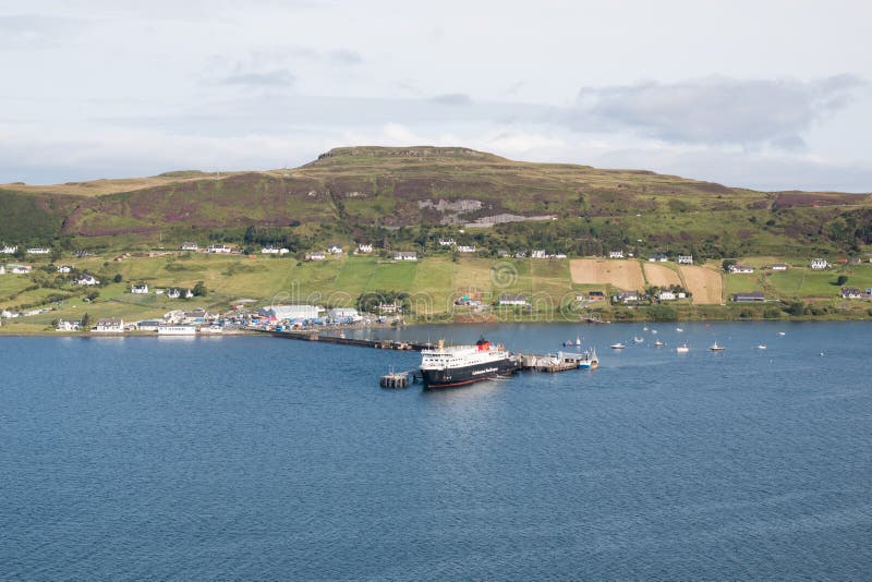 The Village of Uig, Isle of Skye Editorial Photo - Image of pier, town ...