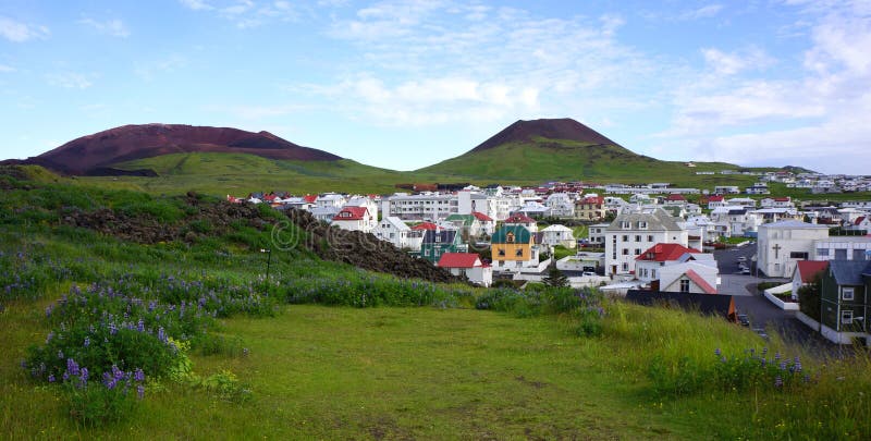 Eldfell Volcano stock photo. Image of eldfell, icelands - 95263516