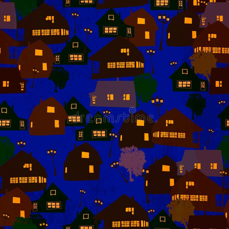 Village vector stock vector. Illustration of decorative - 50713185