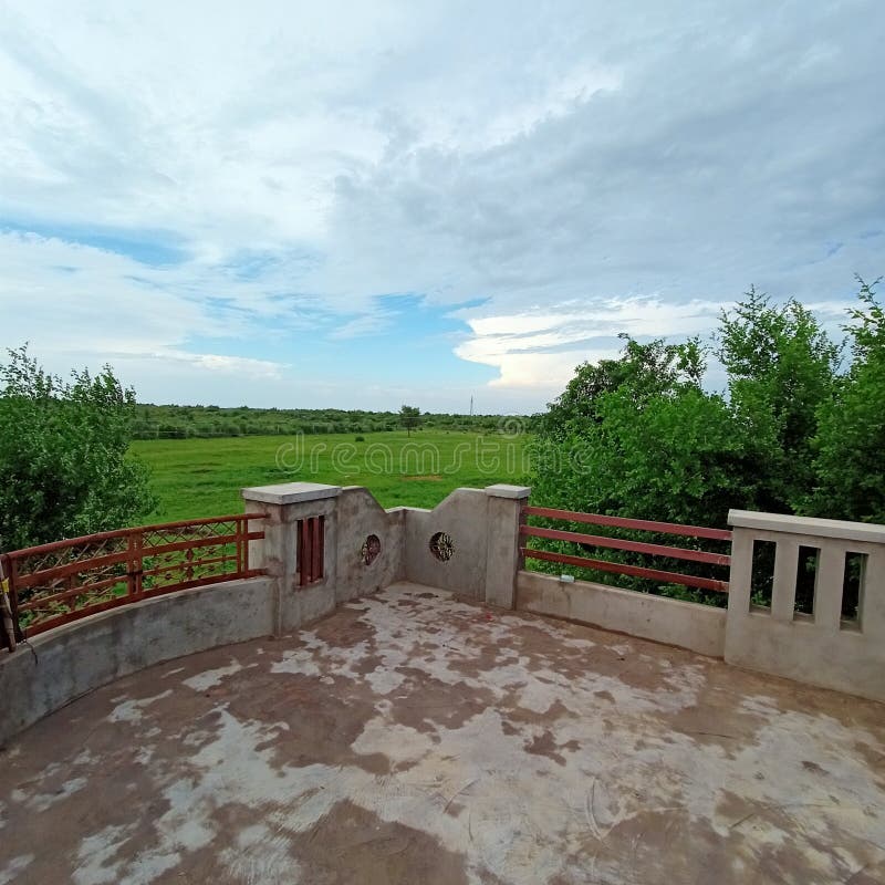 Village view farm stock photo. Image of lawn, property - 253827870