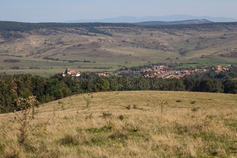Village of Viscri, Romania stock photo. Image of tranquility - 61393210