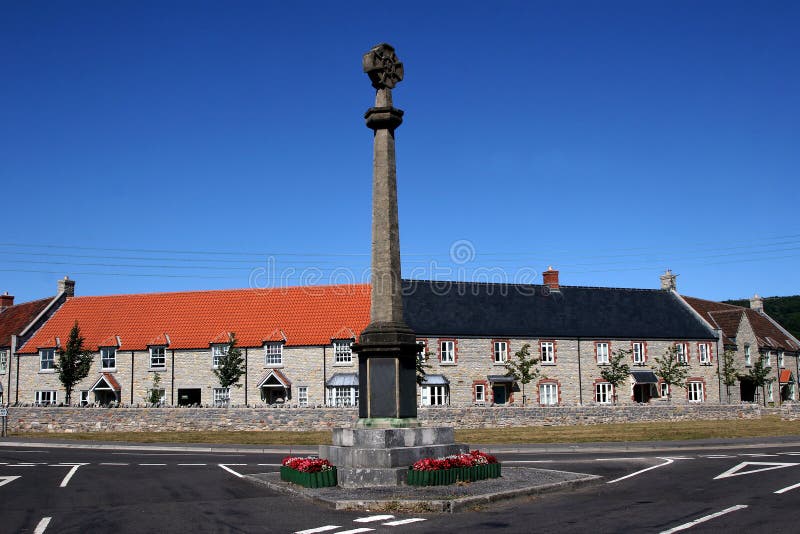 The village war memorial editorial photography. Image of action - 1009637