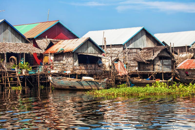 The village on the water stock photo. Image of house - 33585562