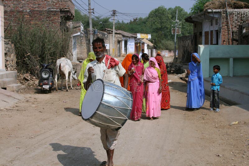 Village wedding, India editorial stock photo. Image of celebration ...
