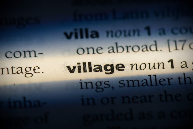 Village stock image. Image of dictionary, minimal, highlight - 161576751