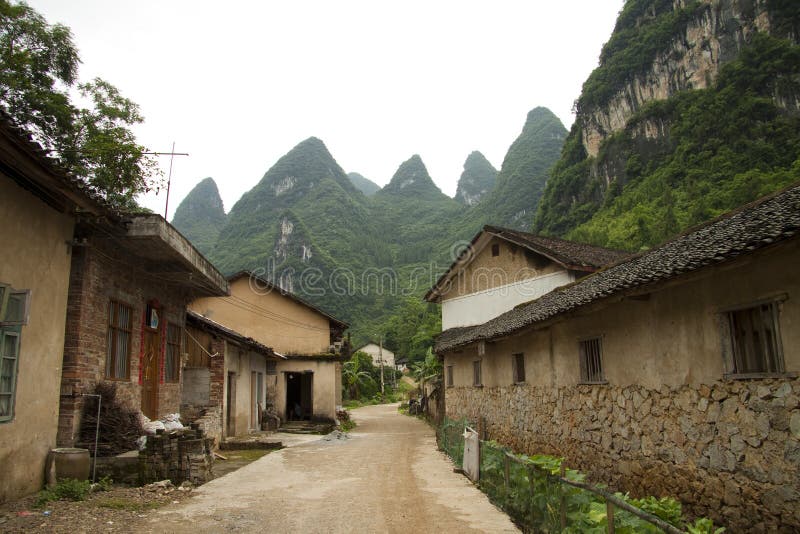 The Village of Xingping,guangxi Province Stock Photo - Image of guilin ...