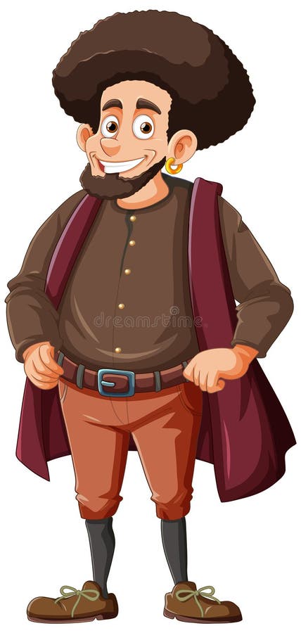 Villager Man Cartoon Character Stock Vector - Illustration of people ...