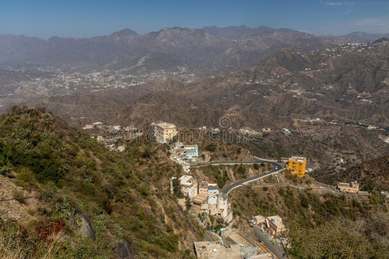 Villages in Faifa Mountains, Saudi Arab Stock Photo - Image of saudi ...