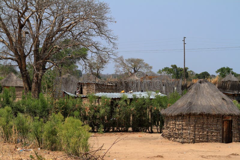 Villages and Poverty in Namibia Stock Photo - Image of dryness, cottage ...