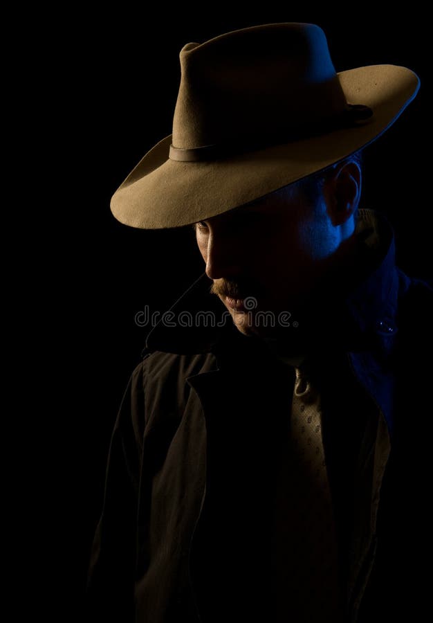 Villain - Chiaroscuro Film Noir Lighting Stock Photo - Image of ...
