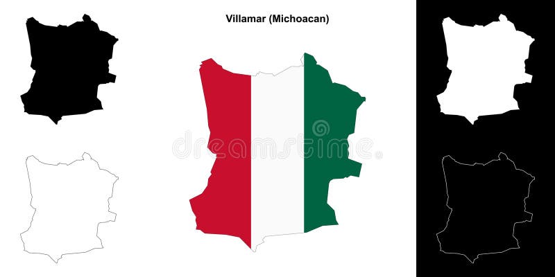 Villamar Outline Map Stock Illustrations – 1 Villamar Outline Map Stock ...