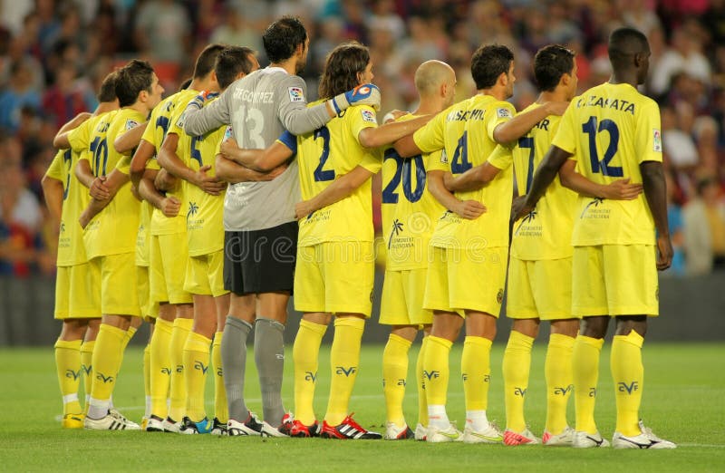 Villarreal Team in Stilteminuut Redactionele Fotografie - Image of ...