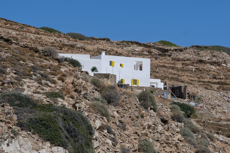 Villas of Ios Greece editorial stock photo. Image of holiday - 267543568