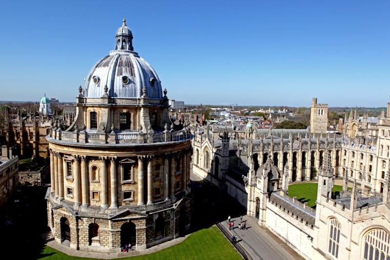 Ville D'Oxford Avec La Caméra De Radcliffe Et La Campagne De La Colline ...