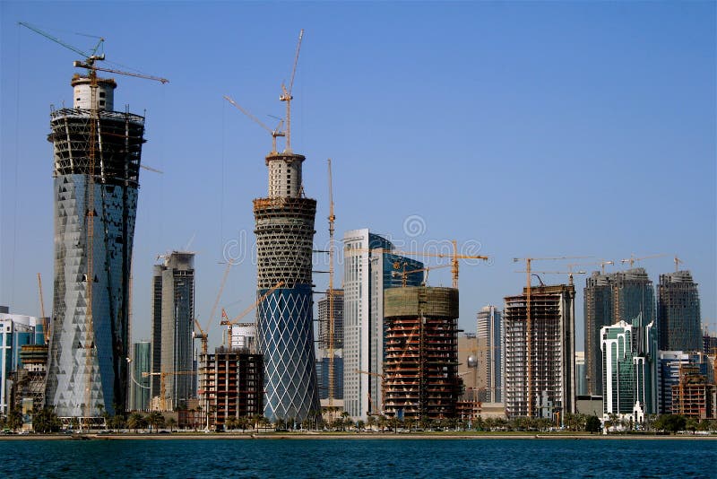 Ville de Doha, Qatar photo éditorial. Image du arabe - 29400881