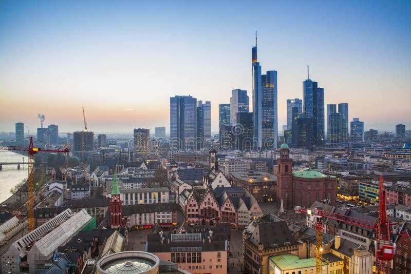 La Ville De Francfort-sur-le-main Image stock - Image du francfort ...