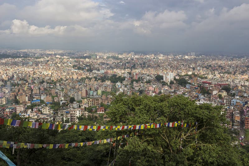 Ville de Katmandou image stock. Image of himalaya, horizon - 107721199