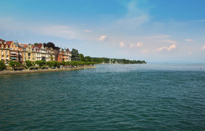 Ville Historique De Constance, Allemagne Image stock - Image du rivage ...