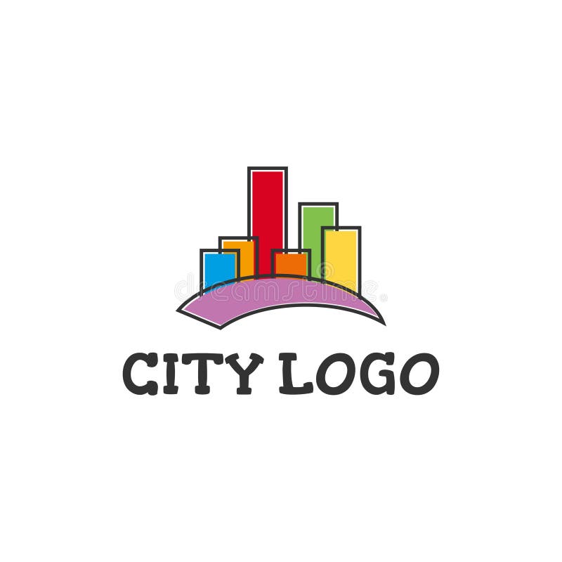 Ville Logo Vector Art Logo Template Et Illustration Illustration Stock ...