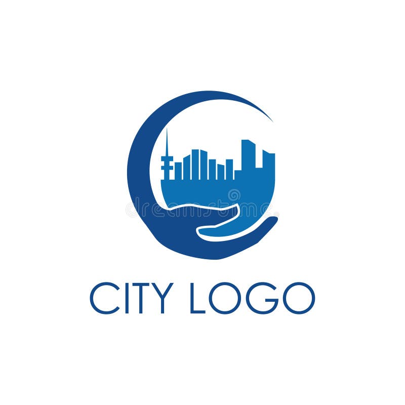 Ville Logo Vector Art Logo Template Et Illustration Illustration de ...