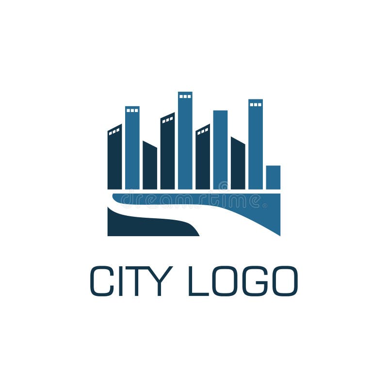 Ville Logo Vector Art Logo Template Et Illustration Illustration de ...