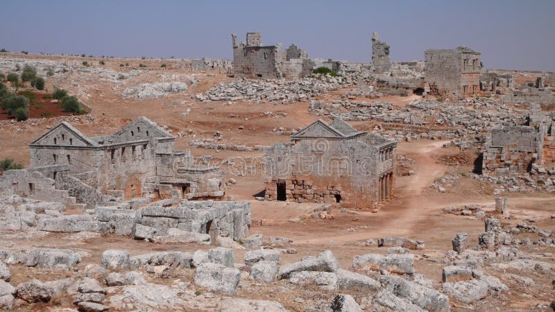 Ville Morte De Serjilla. Syrie Image stock - Image du fond, vacances ...