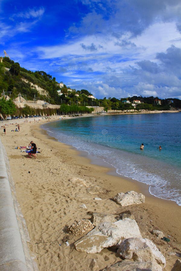 Villefranche-Ser-Mer stock image. Image of tourism, french - 92588049