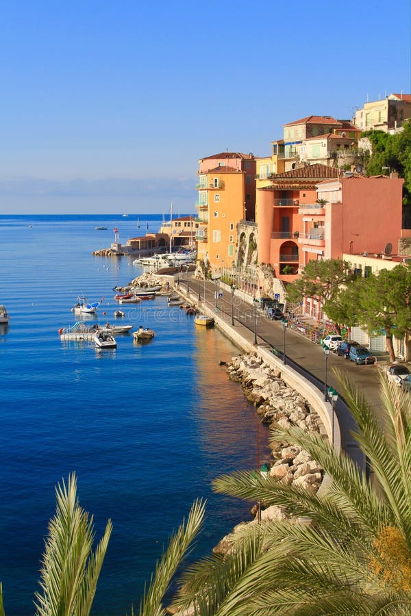 The Promenade of Villefranche-sur-Mer Stock Photo - Image of haven ...