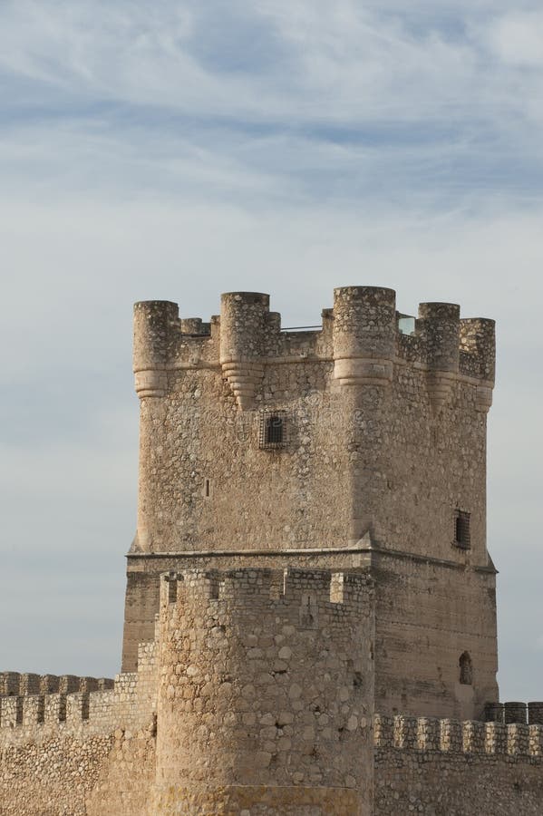 Villena Castle stock image. Image of view, architecture - 26227941