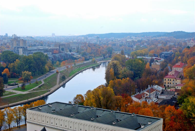 Vilnius. Capital of Lithuania. Bird Eye View Stock Image - Image of ...