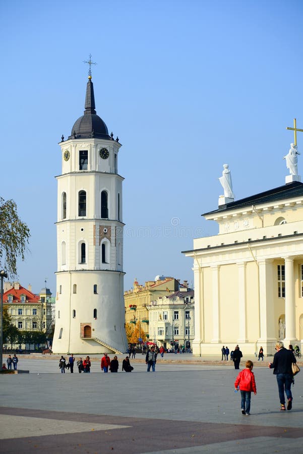 Vilnius Cathedral is Main Church of Lithuania Editorial Stock Photo ...