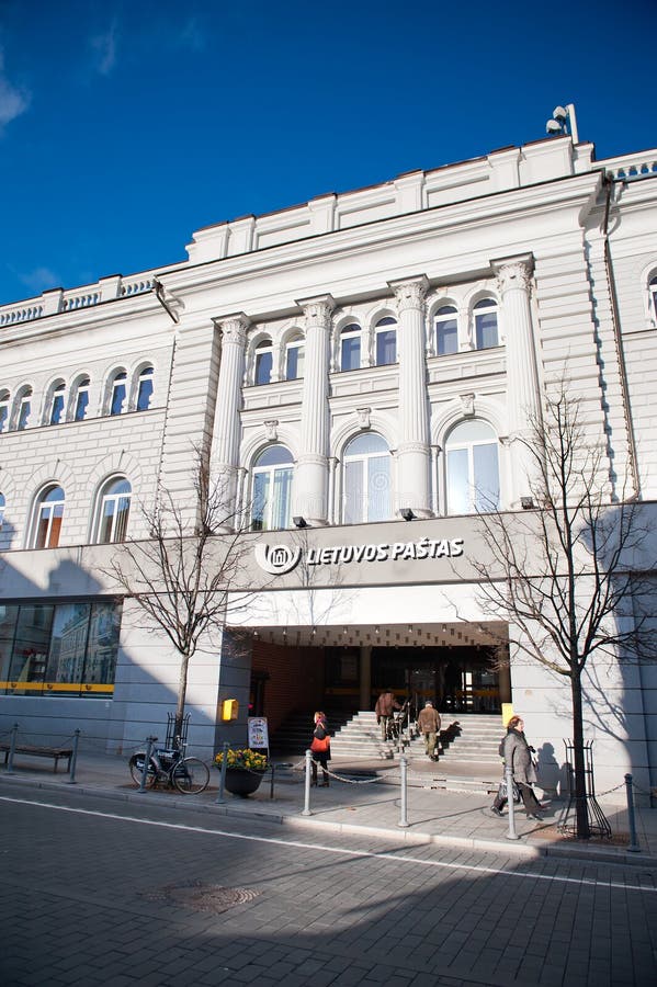 Vilnius Central Post Office Building in Gediminas Avenue, Vilnius ...