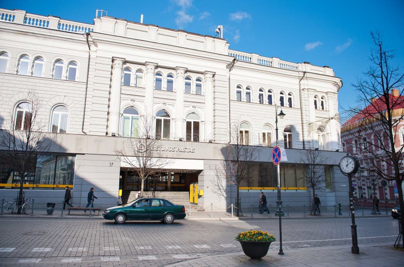 Vilnius Central Post Office Building in Gediminas Avenue, Vilnius ...